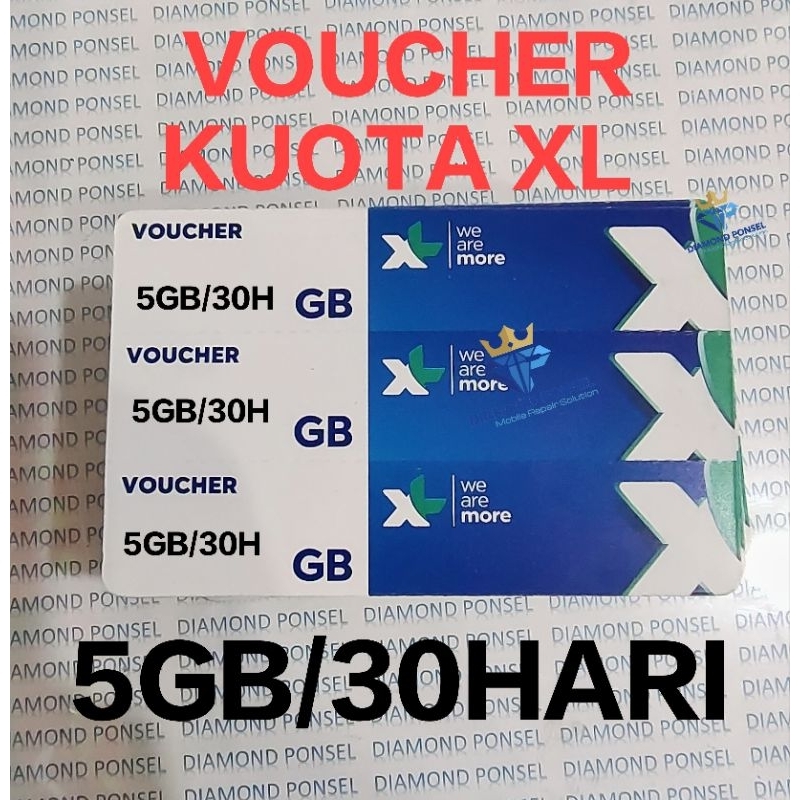 Jual VOUCHER DATA XL 5GB/30HARI | Shopee Indonesia
