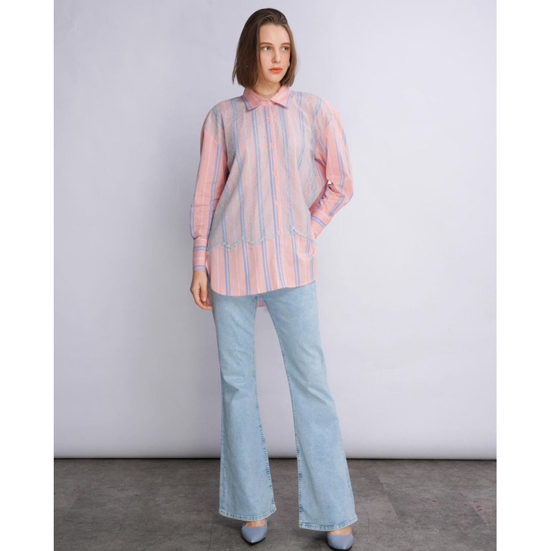 Jual vinzy shirt peach | Shopee Indonesia