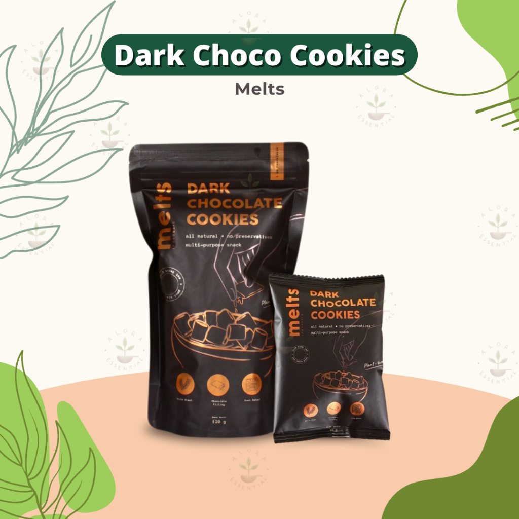 Jual Melts Dark Chocolate Cookies Pouch - Cookies Coklat Sehat Diet ...