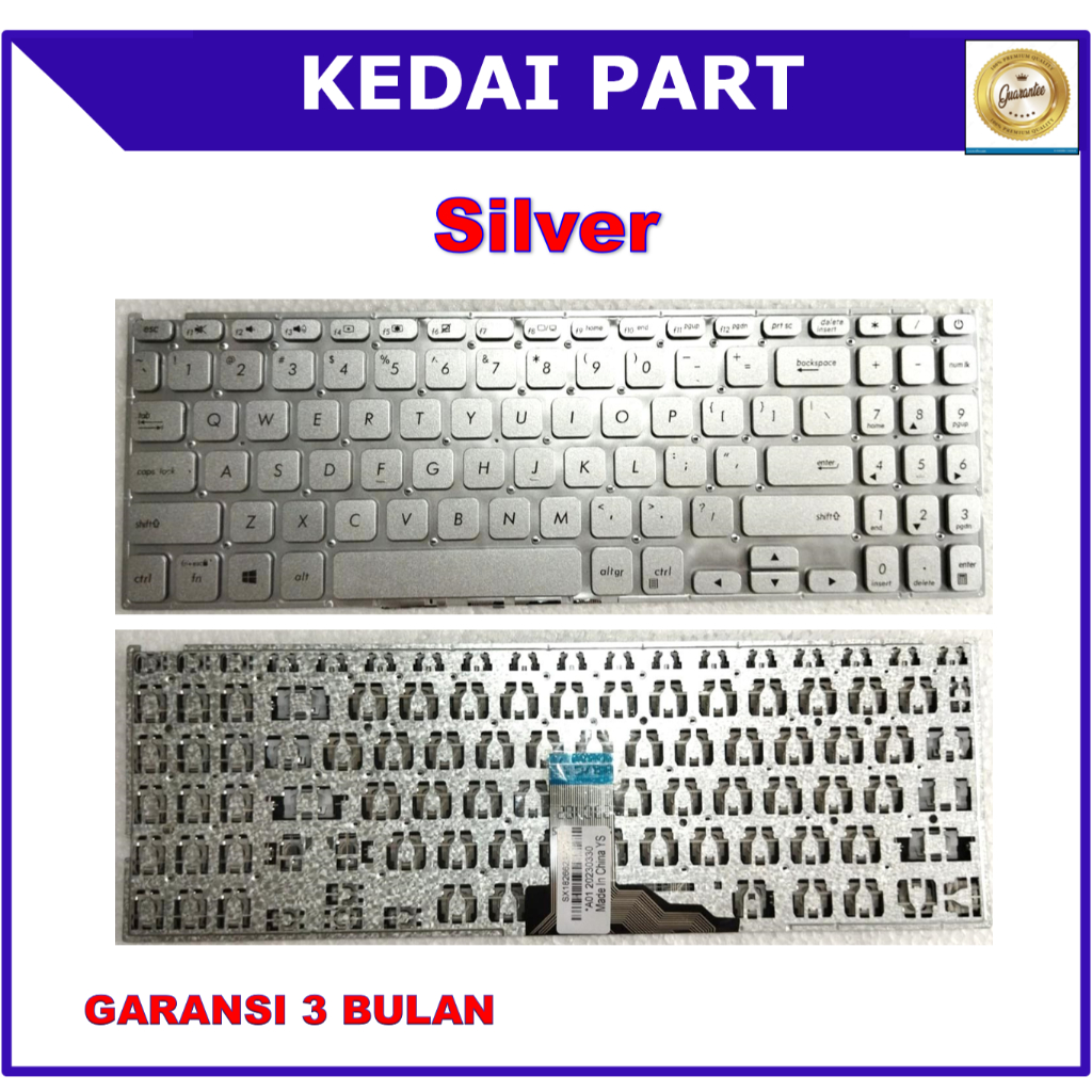 Jual Keyboard Asus Vivobook 15 X509 X516 A509 X509fj X509ja X509jp X509ma X509uj Silver | Shopee ...