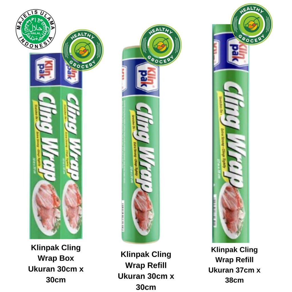 Jual Klinpak Cling Wrap Refill Ukuran 37cm x 38cm / Klinpak Cling Wrap ...