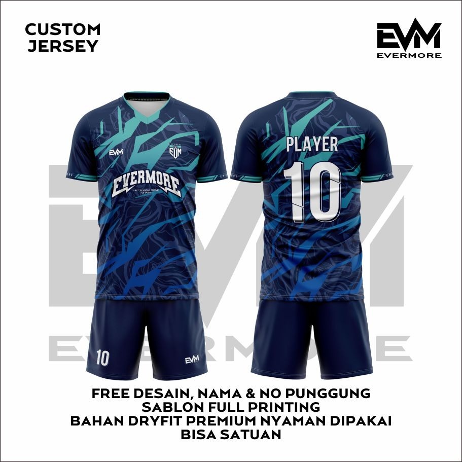 Jual Jersey Fusal/Sepak Bola DEEP ABYSS Strong Colour Bebas Request ...