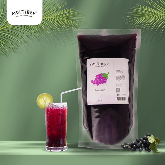 Jual MultiBev - Syrup Grape Pouch 1000ml - Sirup Minuman Rasa Anggur ...