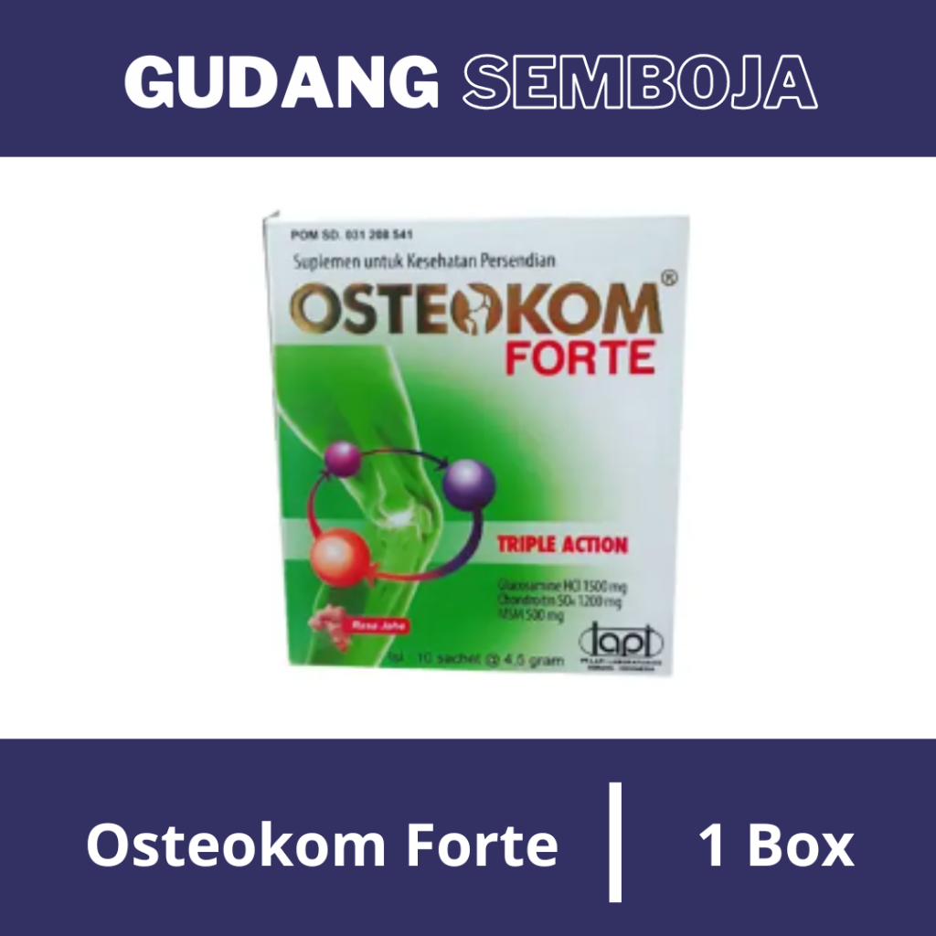 Jual Osteokom Forte Box Isi 10 Sachet / Suplemen Sendi / Suplemen ...