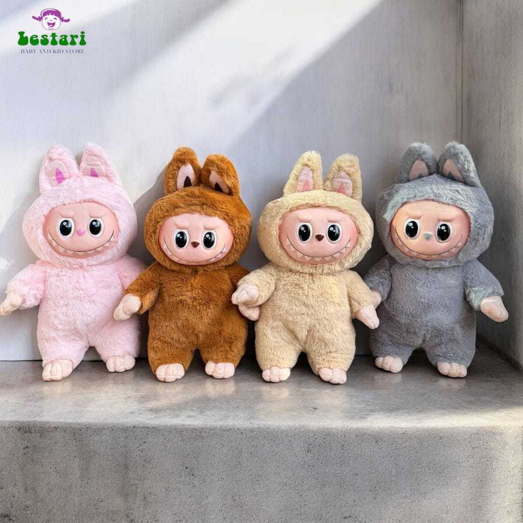 Jual BONEKA LABUBU MUKA KARET 35CM/38CM | Shopee Indonesia