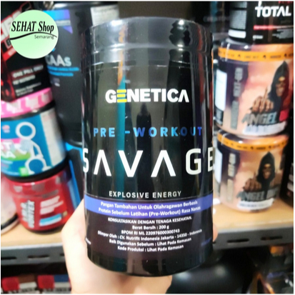Jual Genetica Savage 40 Servings Pre Workout 200 Gram PWO | Shopee ...