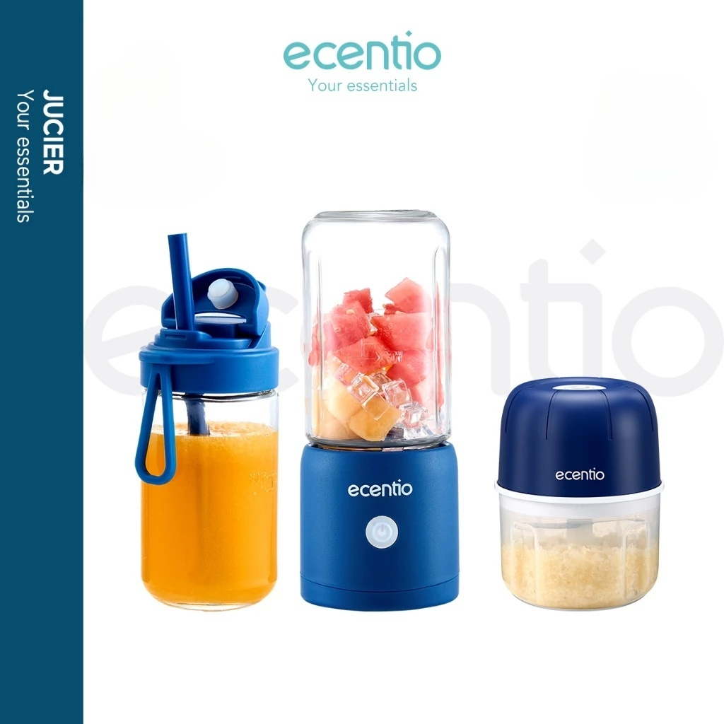 Jual [Buy 1 Get 3]ecentio juicer 4pcs set Mini Chopper Blender +2 botol ...