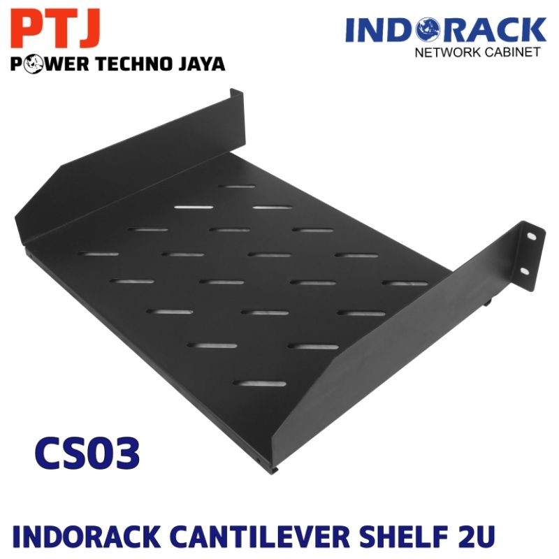 Jual CS03 TATAKAN RACK SERVER INDORACK CANTILEVER SHELF 2U DEPTH 350MM ...