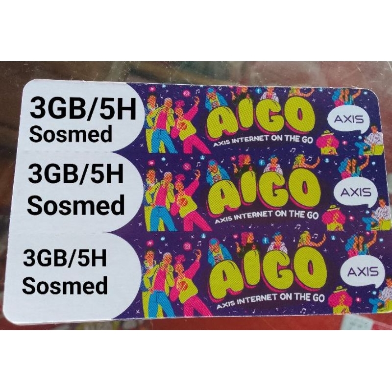 Jual Voucher Axis 3GB/5Hari Sosmed (isi 10 Pcs) | Shopee Indonesia
