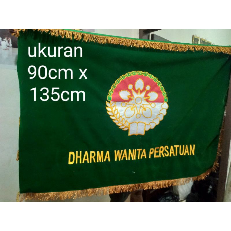 Jual bendera pataka DHARMA WANITA ukuran 90cm x 135cm | Shopee Indonesia