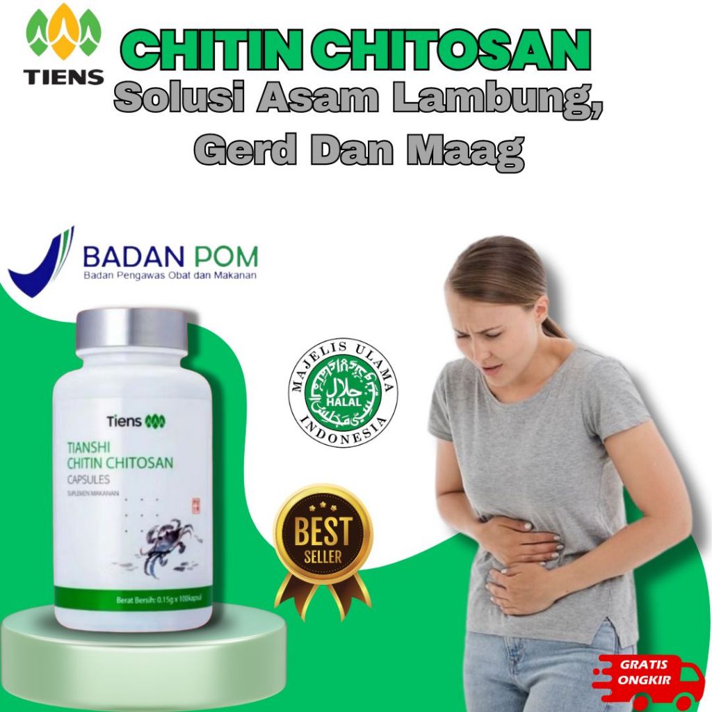 Jual Tiens Chitin Chitosan Obat Herbal Maag Gerd Anxiety Herbal Kanker ...