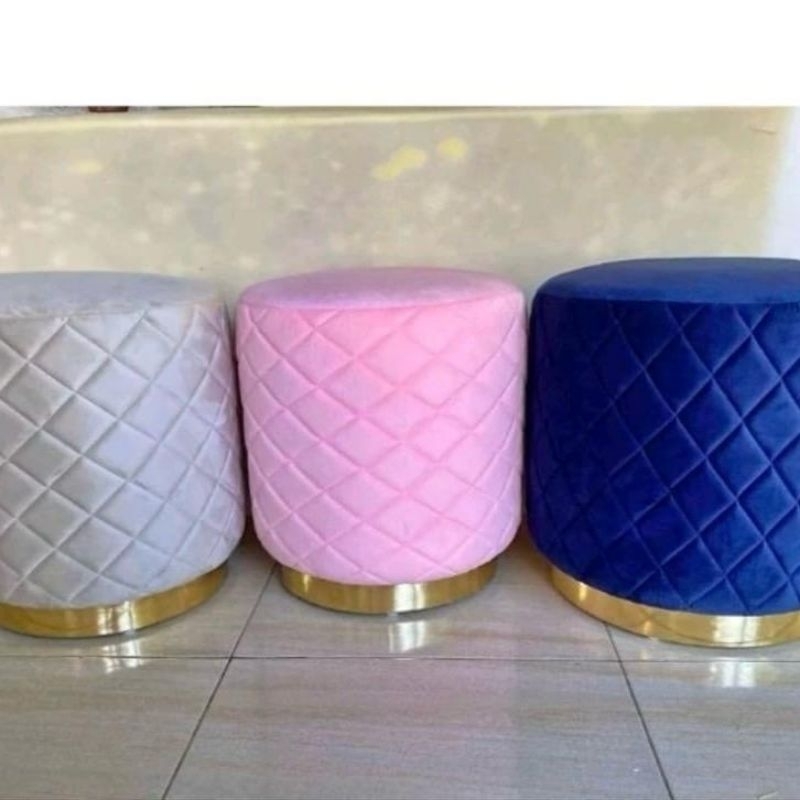 Jual LUNA STOOL BULAT SOFA BULAT SOFA MINIMALIS | Shopee Indonesia