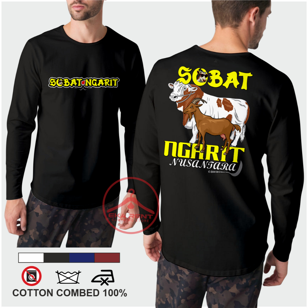 Jual Baju Kaos Sobat Ngarit Nusantara Peternak Kambing Sapi Lengan ...