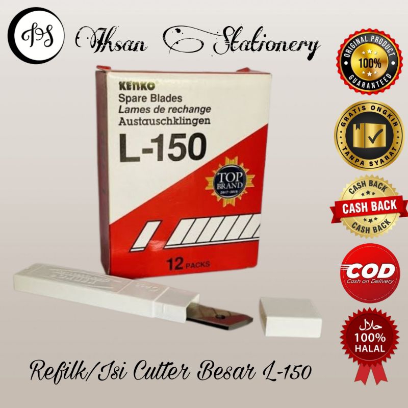Jual Isi Cutter/Refill Cutter Besar Kenko L150 (1 Tube) | Shopee Indonesia