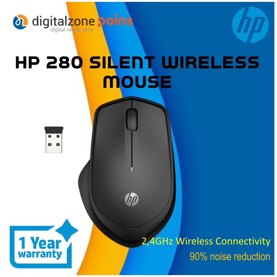 Jual HP 280 Silent Wireless Mouse - Resmi 1 Tahun | Shopee Indonesia