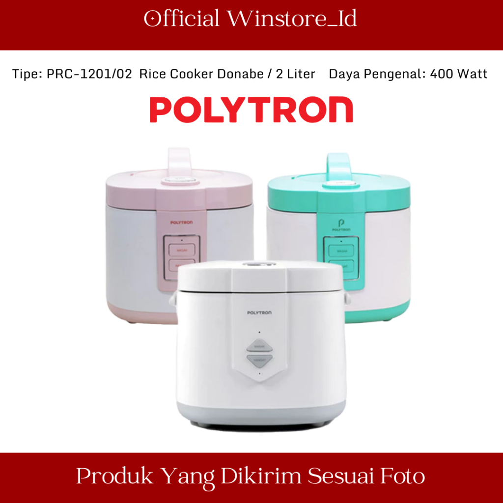Jual POLYTRON RICE COOKER DONABE 2 Liter PRC 1202Y Rice Cooker Polytron ...