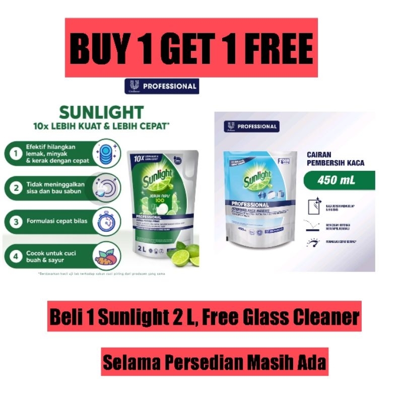 Jual Sunlight Lime Professional 2 Liter ( Buy 1 Get 1 Free Sunlight ...