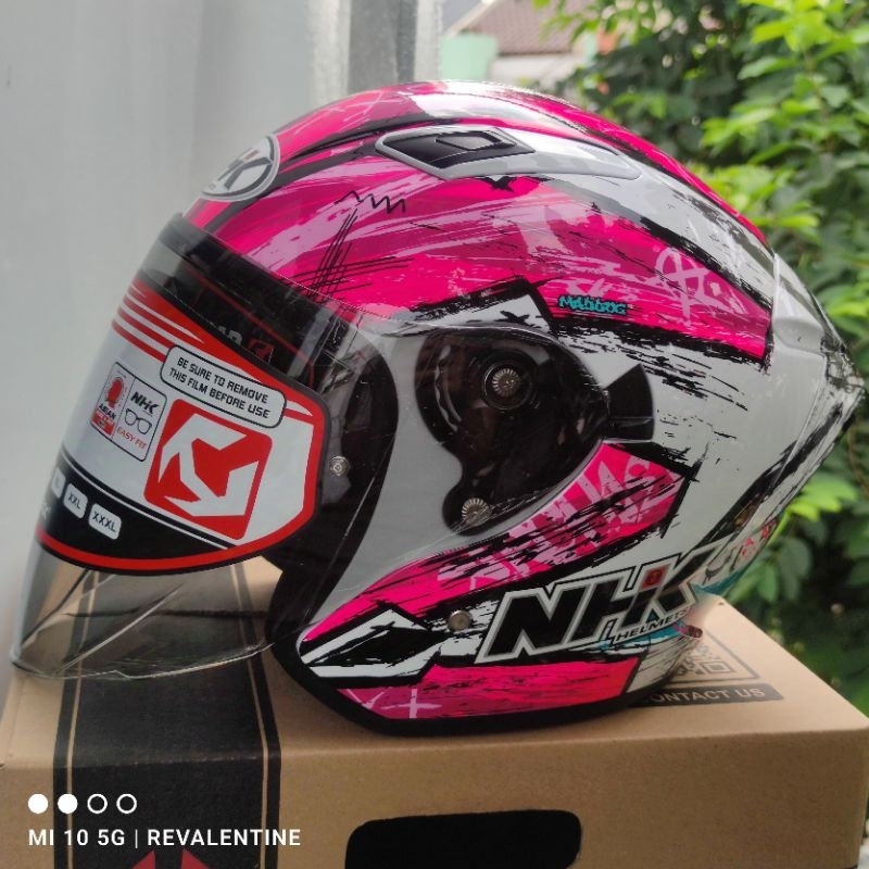 Jual NHK S1 GP PRO ARCHIE MCDONALD #1 WHITE ORIGINAL | HELM HALF FACE ...