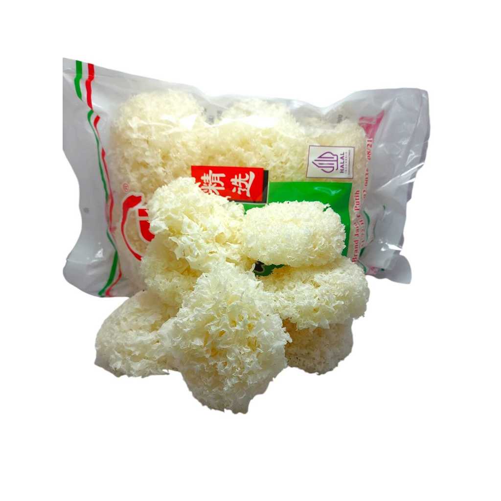 Jual Jamur Es Super Halal 100 Gram - Jamur Salju / Snow White Fungus ...