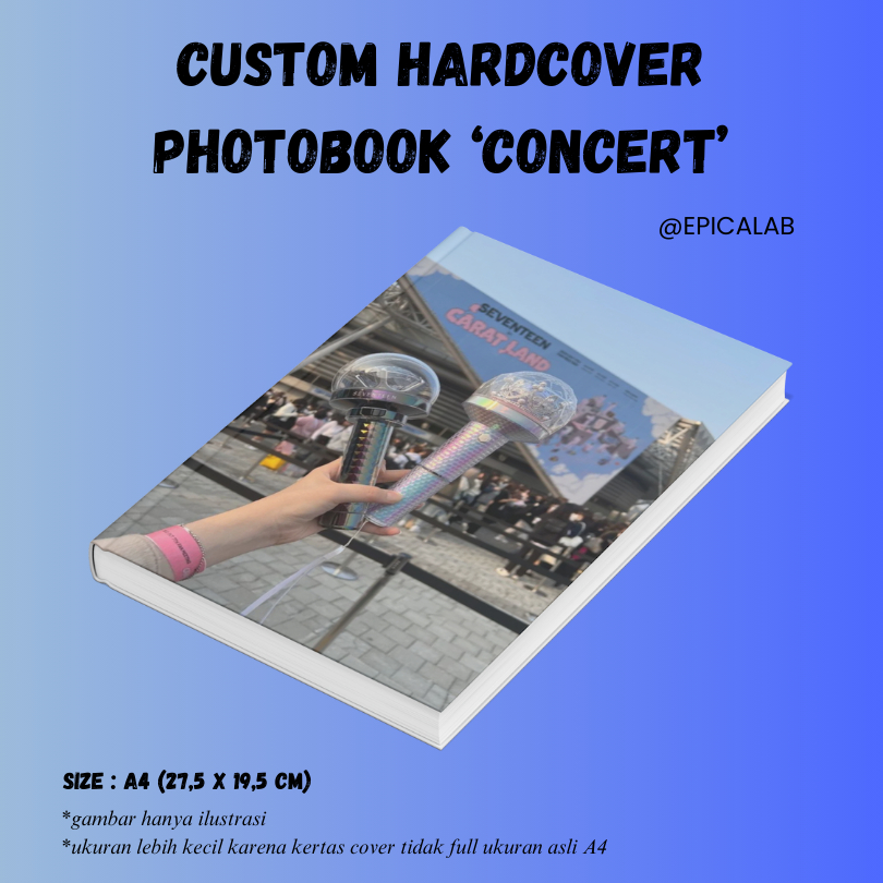 Jual (A4 27,5 x 19,5 cm) Photobook Concert Konser Kenangan Kado Gift ...