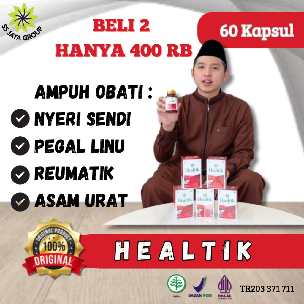 Jual HEALTIK ASLI 100% ORI | OBAT HERBAL ASAM URAT | OBAT NYERI SENDI ...