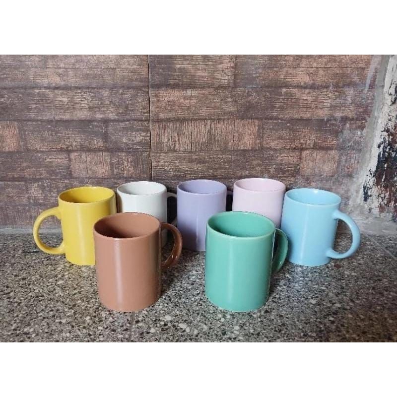 Jual Mug Keramik Warna Cantik Polos / Cangkir Polos | Shopee Indonesia