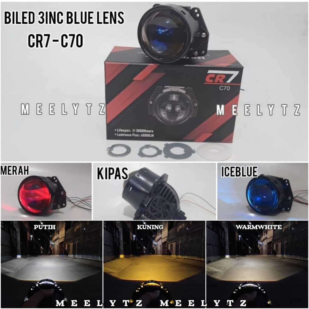 Jual CR7 C70 - Biled 3inc Blue Lens | Shopee Indonesia