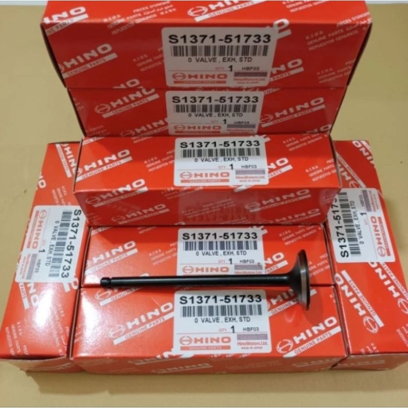 Jual KLEP EX VALVE EXHAUST HINO 500 LOHAN FM26OTI SK200-8 JO8E S1371 ...