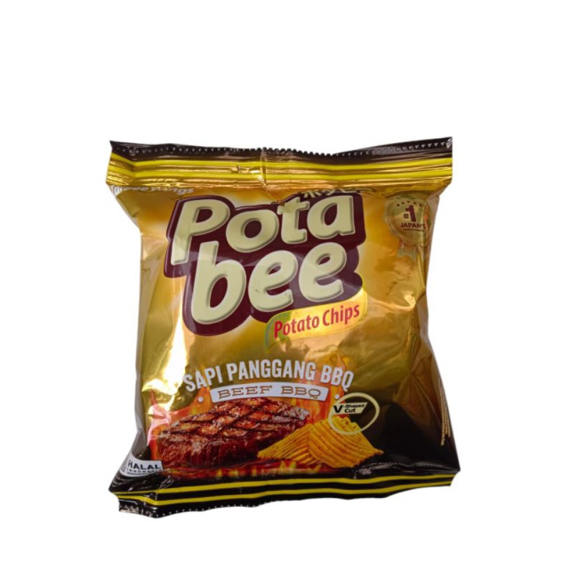 Jual Snack Potabee potato chips sapi panggang BBQ 15g | Shopee Indonesia
