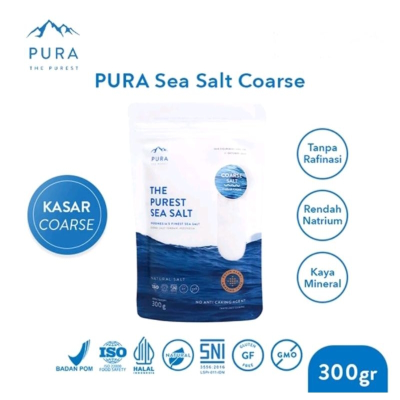 Jual Pura the Purest Sea Salt Coarse 300 gr Garam Laut Murni (Garam ...