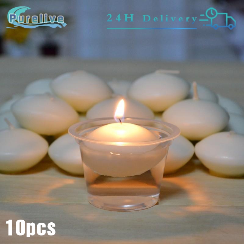 Jual 10pcs Floating Candle Lilin Kecil Candle Apung Mengapung Wedding ...