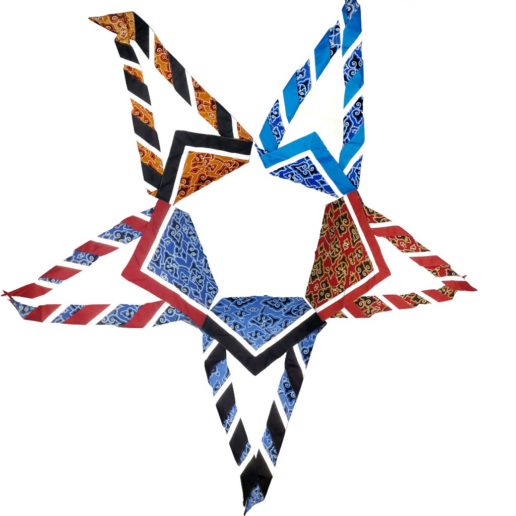 Jual Scraft Pramuka Batik Mega Mendung scarf Menyala skraf Scout Nyala ...