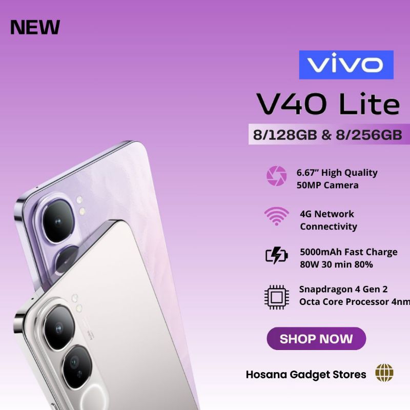 Jual vivo v40 lite 8/256 4g | Shopee Indonesia