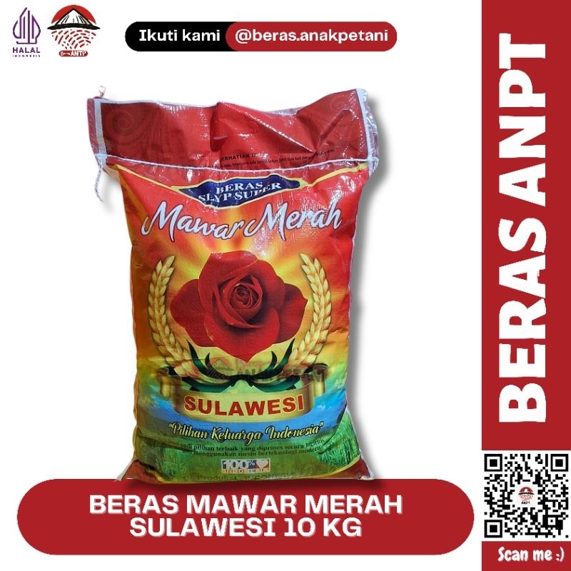 Jual BERAS MAWAR MERAH SULAWESI 10 KG | Shopee Indonesia
