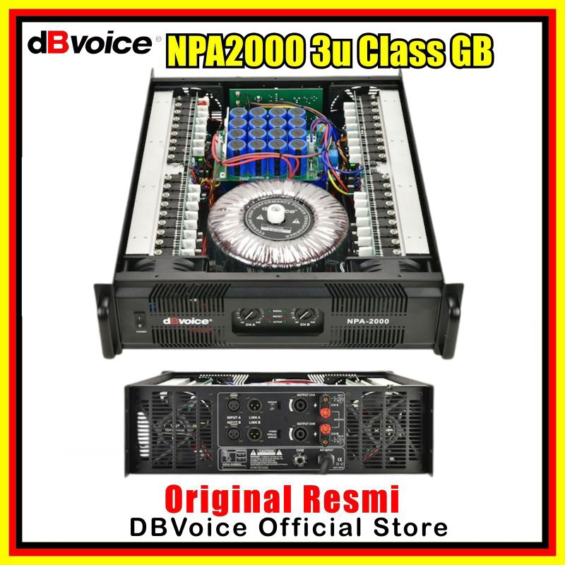 Jual Power Audio Sound Dbvoice NPA2000 new 3u Class Gb Original Resmi | Shopee Indonesia