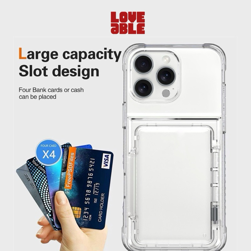 Jual LOVEABLE Magic Door Flip Card Holder Case - Softcase/Cashing HP ...