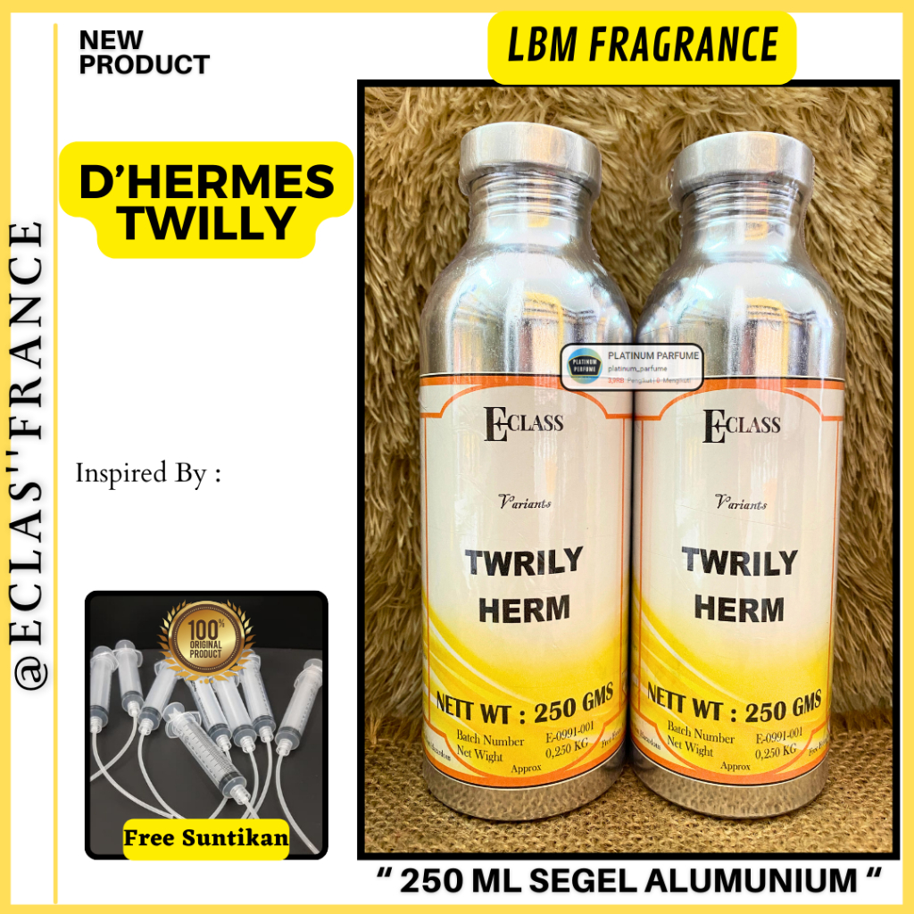 Jual Bibit Parfum HERMES TWILY 250 ML SEGEL Alumunium ECLASS FRAGRANCE - PARFUM - HERMES TWILLY ...