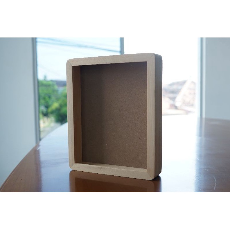 Jual Pigura KayuFrameBingkai ukuran 12r 3x4cm sudut tumpul 3D Kaca ...