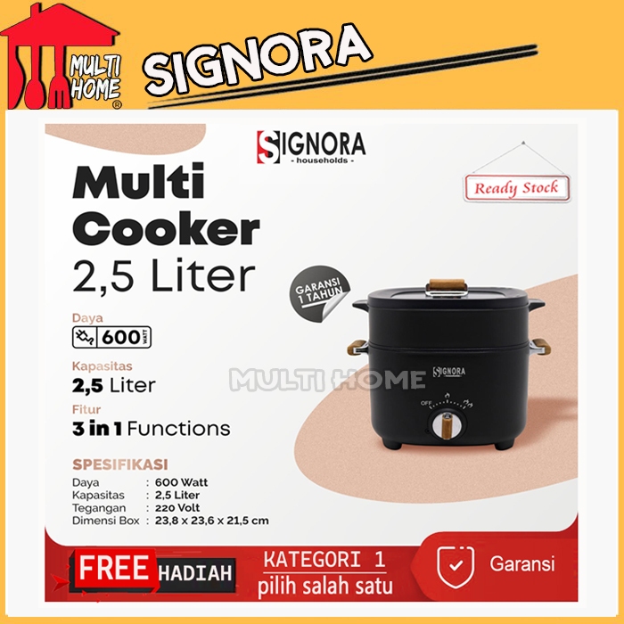 Jual Signora Multi Cooker / MultiCooker Kapasitas 2,5 Liter - Alat ...