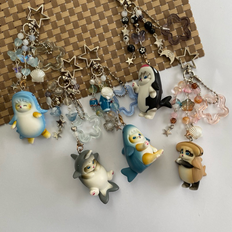 Jual [bisa cod] mofusand shark fish keychain| gantungan kunci mofusand ...