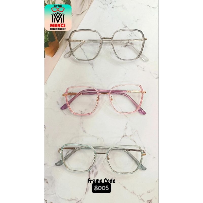 Jual Kacamata cewek model Prisma Kode Frame 8005 | Shopee Indonesia