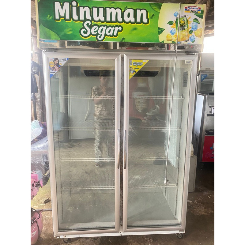 Jual chiller showcase 2 pintu kapasitas 1000 liter second | Shopee ...
