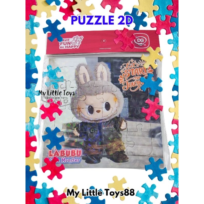 Jual 5 pcs mini puzzle jigsaw 2D banyak motif mengasah otak anak grosir ...