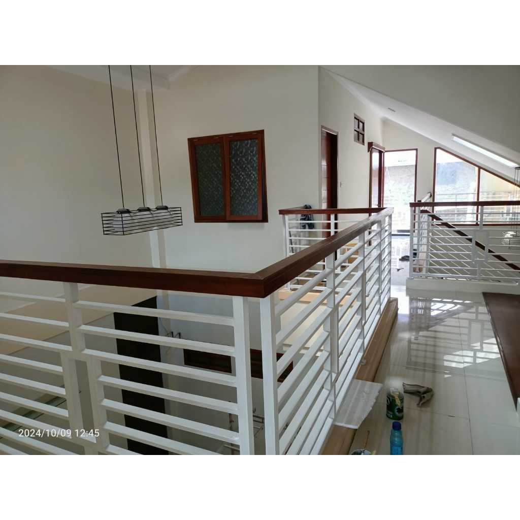 Jual Relling tangga, balkon, void, pagar pegangan kayu minimalis modern ...