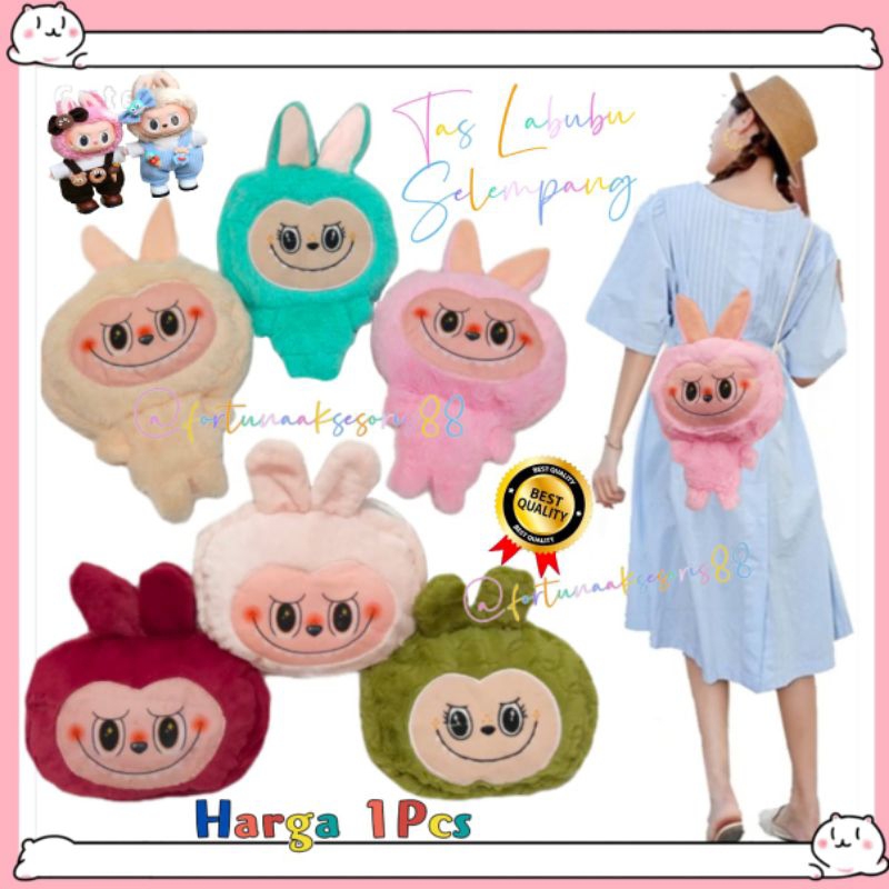 Jual TAS SELEMPANG LABUBU VIRAL / TAS LABUBU BULU LEMBUT / TAS BONEKA ...