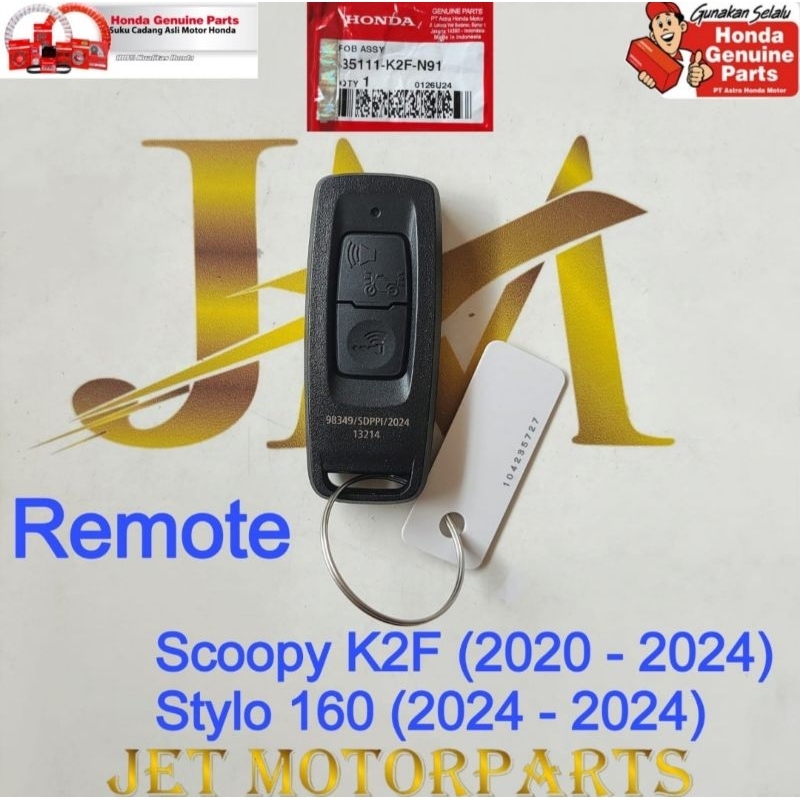 Jual 35111K2FN91 Remote Scoopy 2023 Stylo 160 Asli Atau Ori Honda AHM ...