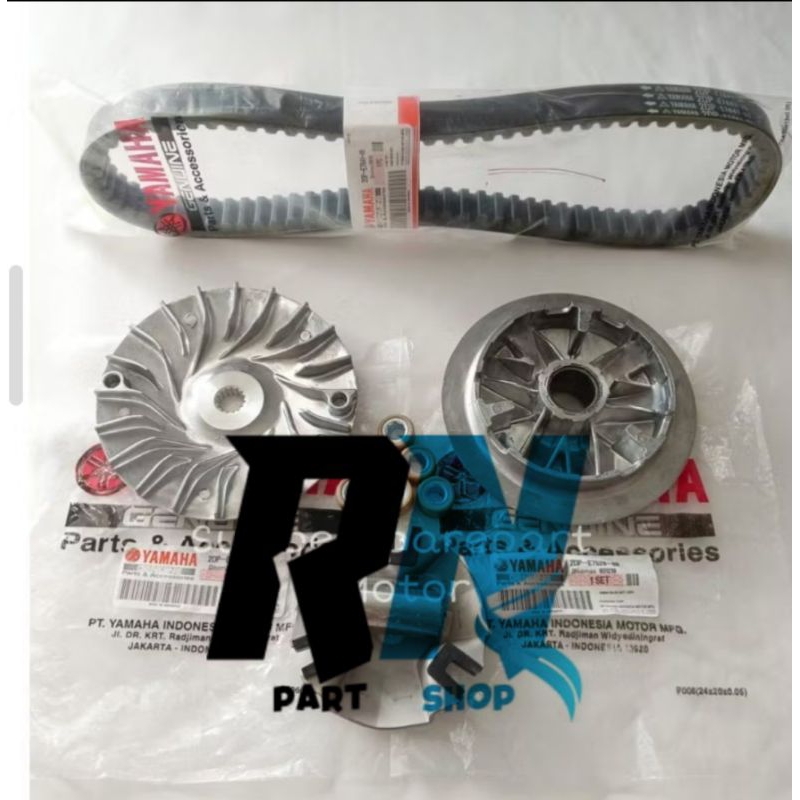 Jual Paket Cvt Van Belt + Rumah Roller Assy Set + Kipas Lawan Rumah Roller Yamaha Nmax 2DP ...