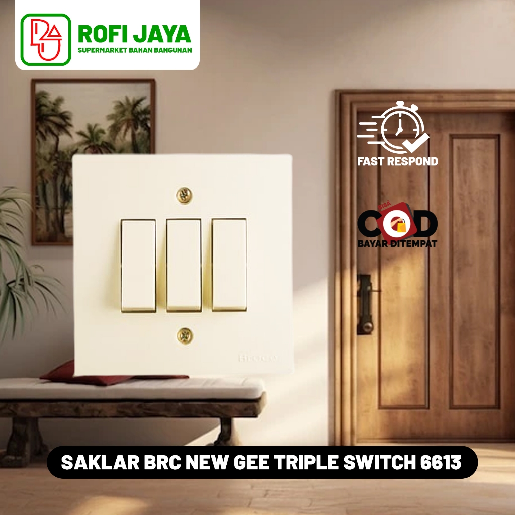 Jual Saklar Broco New Gee Triple Switch 6613 | Shopee Indonesia