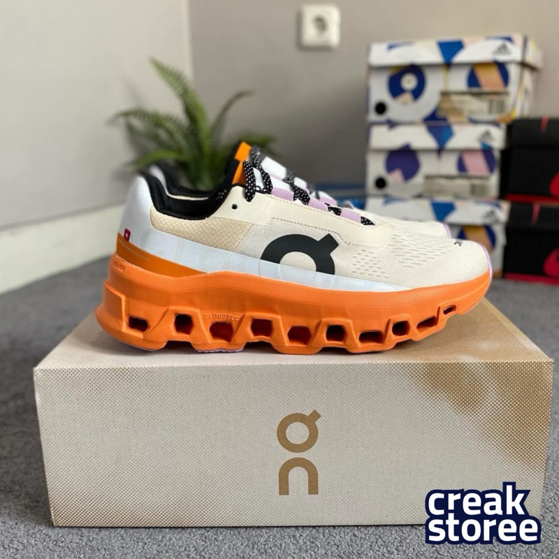 Jual ON CLOUD ON RUNNING CLOUD MONSTER FAWN / TURMERIC | Shopee Indonesia