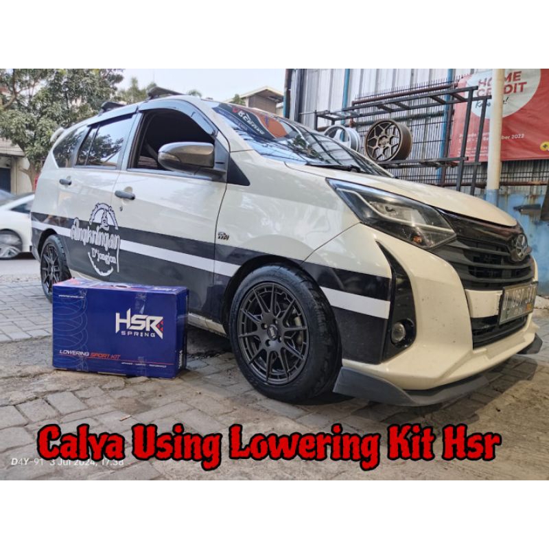 Jual Per Ceper Mobil Calya Sigra Lowering Kit Red HSR gratis Pasang dan ...